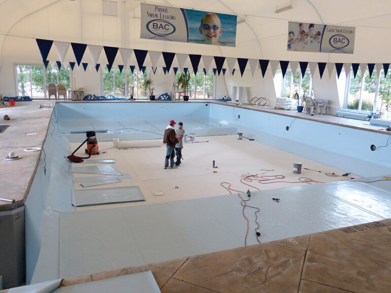 PVC Membrane Saves Old Commercial Pools - PoolPro
